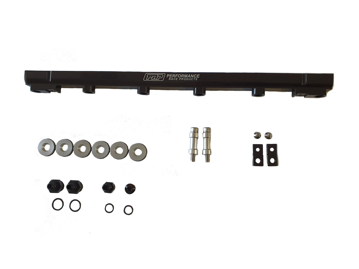 Performance Race Products RB26 ALUMINIUM FUEL RAIL Polished Black