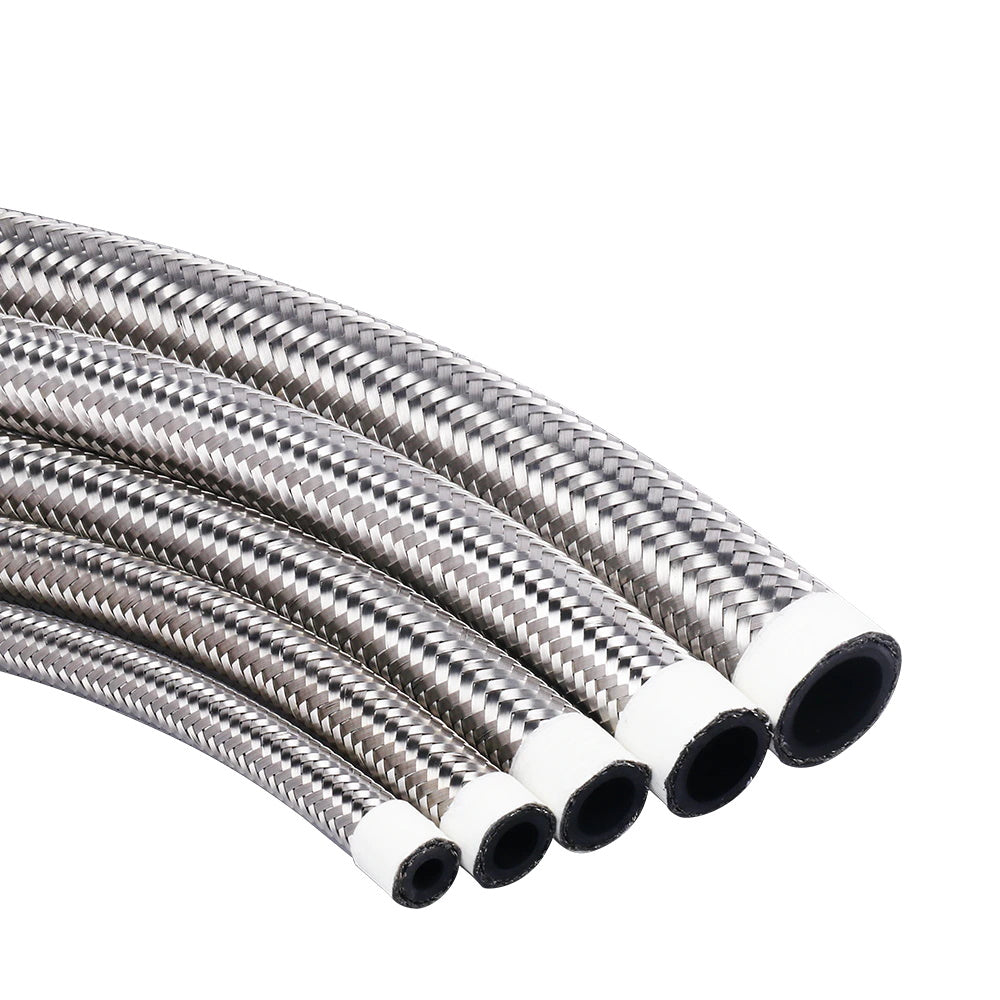 Performance Race Products STAINLESS BRAIDED RUBBER HOSE